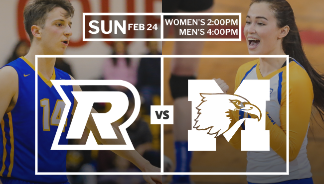 RYERSON RAMS VOLLEYBALL OVA DAY vs. MCMASTER MARAUDERS | Mattamy ...