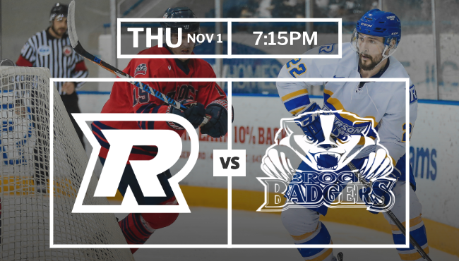 RYERSON RAMS MEN’S HOCKEY vs. BROCK BADGERS | Mattamy Athletic Centre