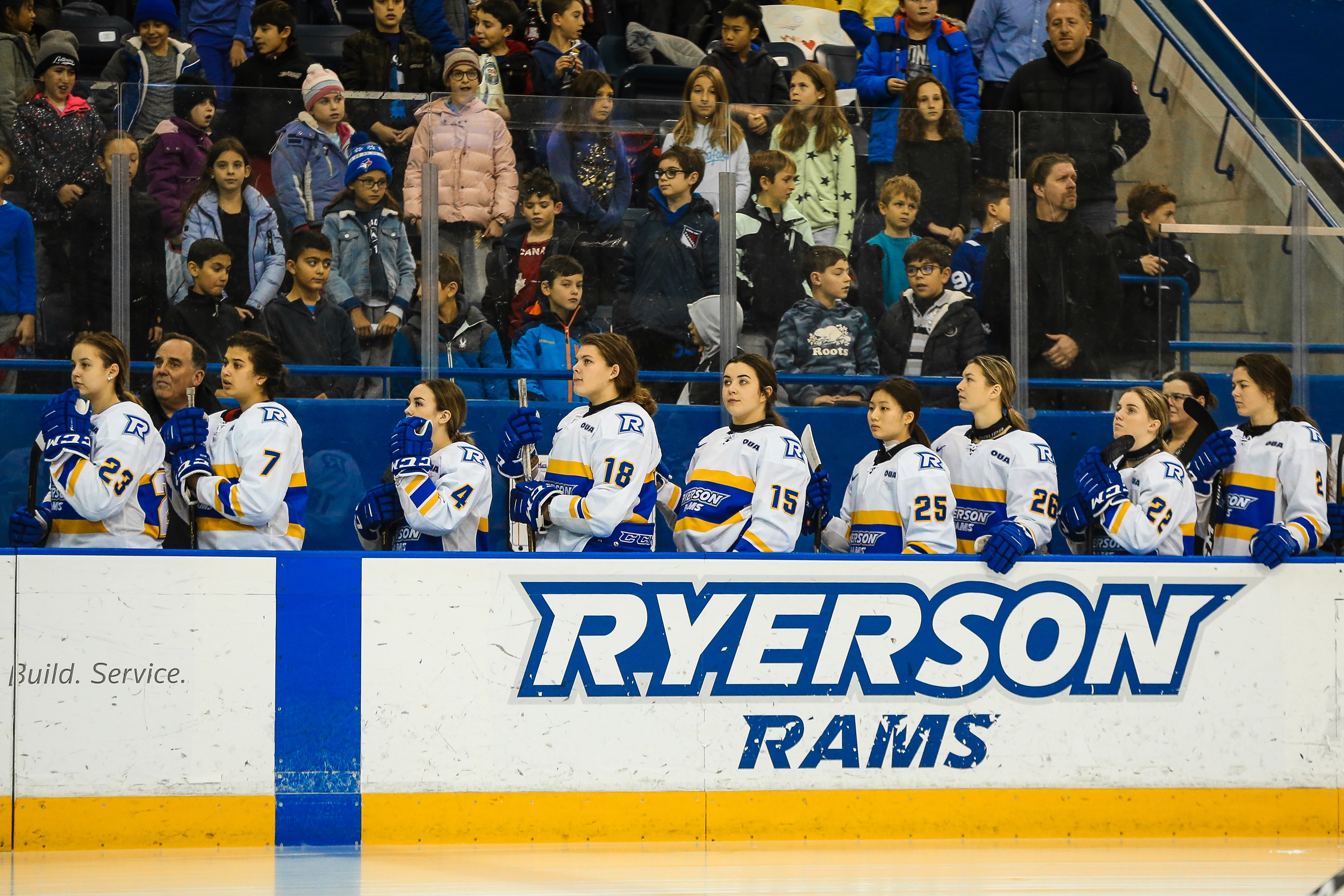 PLAYOFFS: Ryerson Rams Women's Hockey vs. Queen's Gaels: Game 2 QF ...