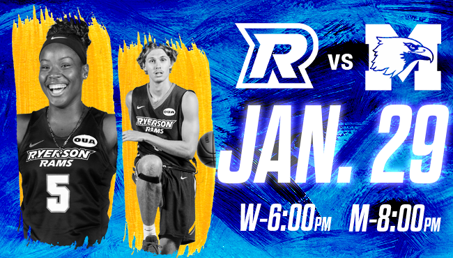 Ryerson Rams Basketball vs McMaster Marauders | Mattamy Athletic Centre