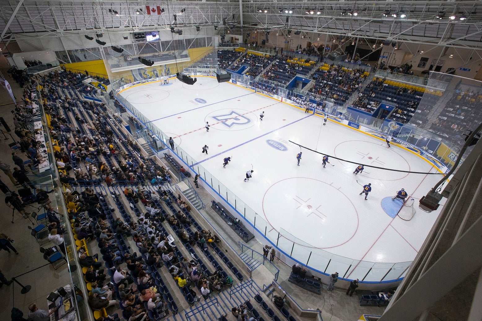 ACC ice forces an early 2nd intermission and eventual awkward bounce ...